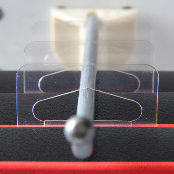 SELF ADHESIVE CLEAR PLASTIC SLOT HANG TAB HEAVY DUTY 19 OZ /14 MIL ...