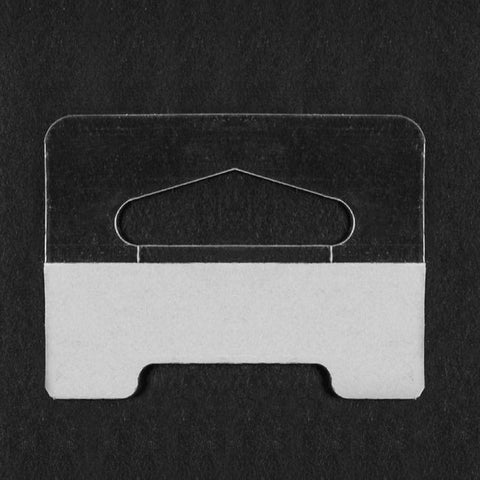 SELF ADHESIVE CLEAR PLASTIC SLOT HANG TAB HEAVY DUTY 19 OZ /14 MIL ...