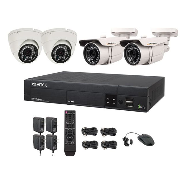 Vitek® Complete 4CH 960H DVR 960H CCTV Digital Surveillance Security C ...