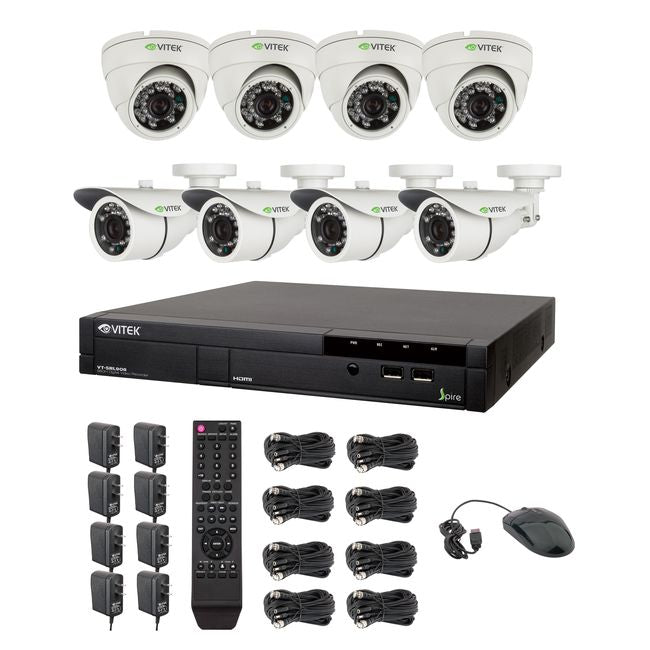 Vitek® Complete 8CH 960H DVR 960H CCTV Digital Surveillance Security C ...