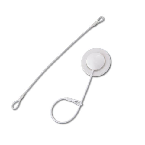 Security Lanyard Double Loop with Plastic Cover White – BullsEye Protection