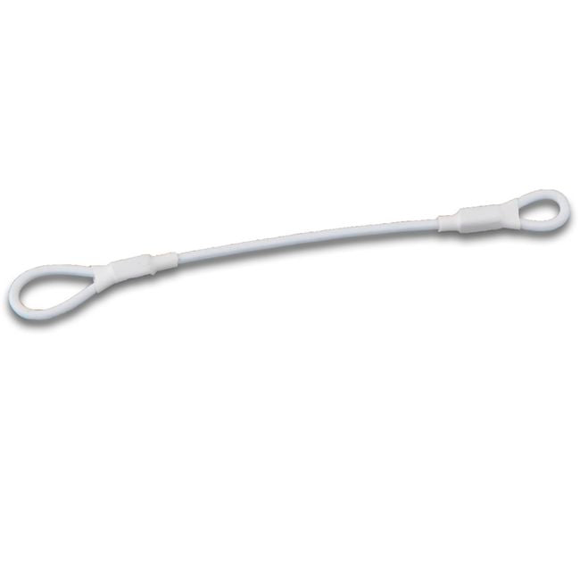 Security Lanyard Double Loop with Plastic Cover White – BullsEye Protection