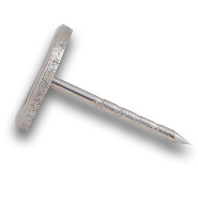 Flat Head Metal Pin Tack 19mm Grooved – BullsEye Protection